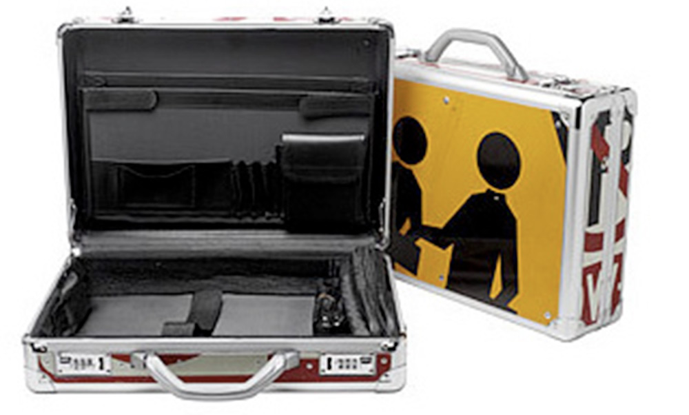 Recycled Street Sign Briefcase - Gadizmo.com
