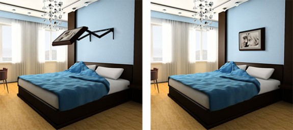 Hidden Vision Flip-Out TV Mount Adds Style and Saves Your Neck ...