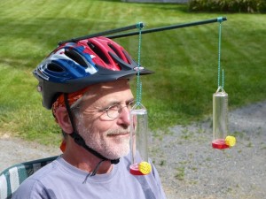 This Hummingbird Helmet Bird Feeder is Not a Joke [VIDEO] - Gadizmo.com